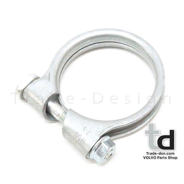 マフラーの繋ぎ目を止める固定具になります。ターボ車用適応サイズ：R61 ( 58-62mm )純正適合番号 975261 に適合2個使用（テールパイプ、アクセルパイプとリアマフラーの継目） 940 / 740 / 760ターボ 1988 ~...