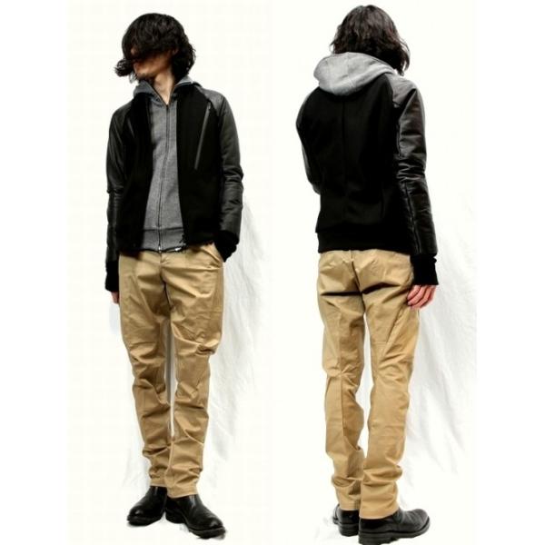 ◆商品説明メルトン×ステアレザーのコンビのスタジャン★【イチオシアイテム】です。ミドルウェイトメルトンをメイン【ボディ】に使用。 袖はステアレザーに切り替えたデザイン。斜めに加えられた【止水ファスナー】を使用したポケットにより、エッジの効い...