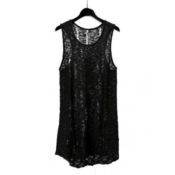 ◆商品説明麻混のニット生地を使用した【クラッシュ加工タンクトップ★】綿×麻の混紡糸を使用。 ドライな肌触りと通気性の良さが特徴のニット生地です。主にカットソーの上に重ねて使用するタンクトップ。部分的にクラッシュ加工を施してあるので、独特の雰...