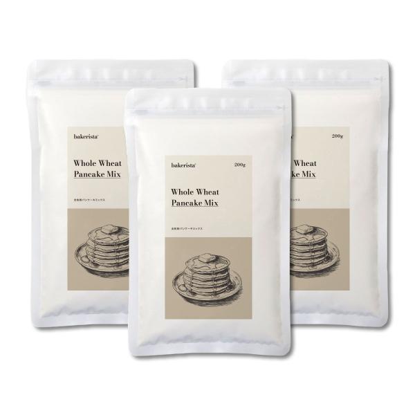 北海道産の全粒粉を100％使用したパンケーキミックスです。石臼挽きで仕上げた小麦本来の香りと甘み、全粒粉ならではの香ばしさや栄養価をそのまま閉じ込めました。しっとり、もっちりとした食感が特徴で、ご家庭でも手軽に健康的で美味しいパンケーキをお...