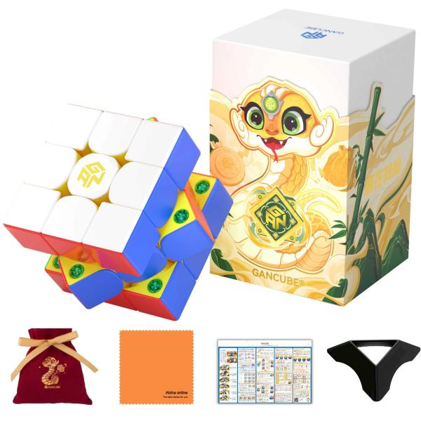 ◎【基本仕様】商品名：GAN356 M E Golden 2025 Lunar New Year Edition ステッカーレス 艶消し（指紋が付きにくい） ,サイズ：約56 x 56 x 56 mm◎【12種類のカスタマイズが可能に】調整...