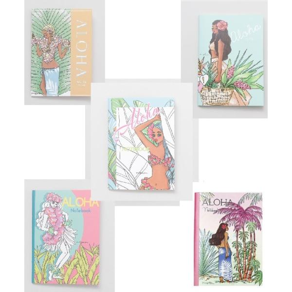 数量限定 セールイラストレーター、マイティ・スーのイラストが描かれたアロハノート。フラガール や ハワイアン の 表紙もあります。4段に分かれた罫線が使いやすく、フラのステップや歌詞などを記入してレッスンノートとしてお使いいただいたり、レシ...