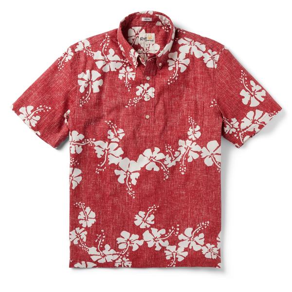 50TH STATE FLOWER50番目の州：ハワイハワイの州花：ハイビスカスハワイを代表する花 ハイビスカスレインスプーナーでは定番のデザインです。スタイル：プルオーバーサイズＸＳ：胸幅55cm　肩幅45cm　丈72cm　袖丈23cmＳ...