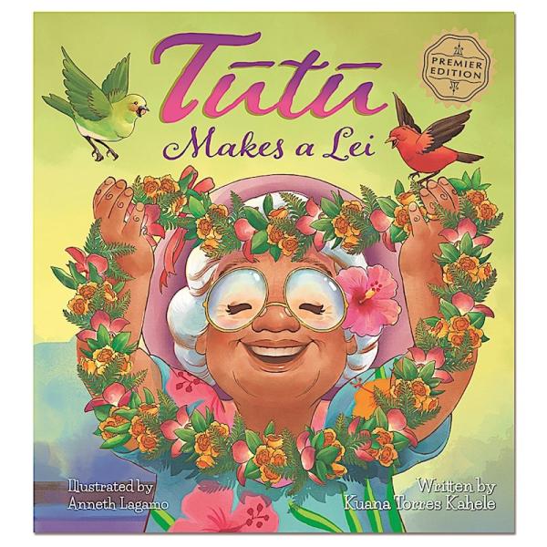 ハワイの絵本作：Kuana Torres Kaheleイラスト：Anneth LagamoTutuはハワイ語でおばあさんお庭にお花や植物がたくさんある家に住んでるおばあさんのお話。サイズ：24x26cm