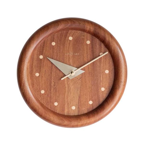 自然の美しさとモダンなデザインが融合した「Dowel Circle」は、シンプルながらも存在感のある ラウンドウッドデザインの時計です。木の質感を最大限に活かした滑らかな曲線と、木のダボで作られたドットインデックスが特徴。 ゴールドの針が洗...