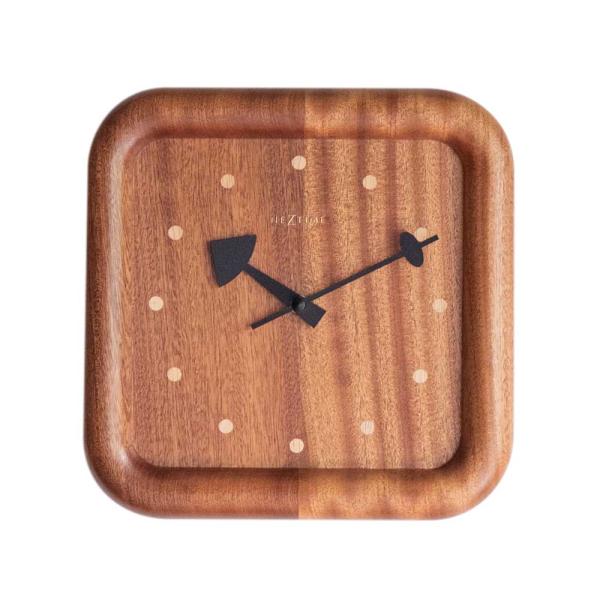 「Dowel Square」は自然な木目の美しさが際立つ、NeXtimeのウッドデザイン壁掛け時計。滑らかな曲線とシンプルなデザインが特徴で、どんな空間にも溶け込みます。文字盤にはナチュラルな木の質感が活かされ、インデックスは木製ダボのドッ...