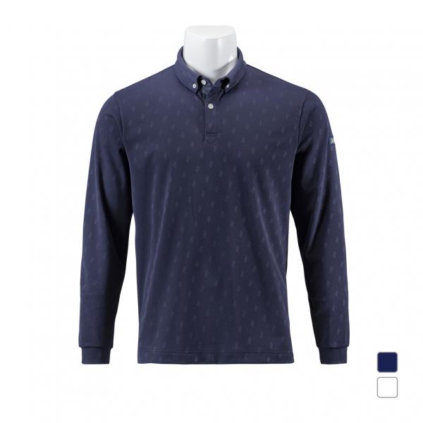 ◇吸水速乾・UVケア・ストレッチ ■カラー： ネイビー オフホワイト ■素材：ポリエステル100％ ■ネックタイプ：その他 ■タイプ：被り ■生産国：中国 ■2024秋冬モデル アルペン alpen スポーツデポ SPORTSDEPO ゴル...