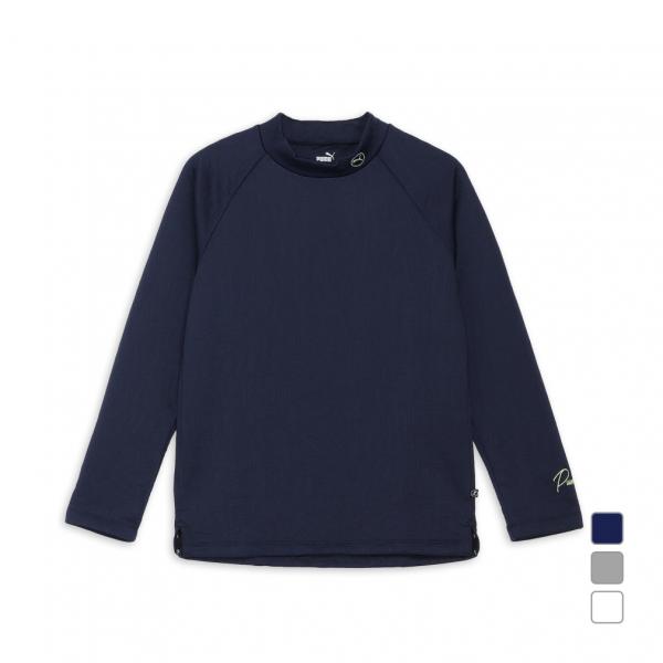 ◇シンプルなモックネックシャツです。シンプルなベースのなかにプーマのディテールを配置したプーマらしい一着です。 ■カラー(メーカー表記)： ネイビー(01：DEEP NAVY) グレー(02：LIGHT GRAY HEATHER) ホワイト...