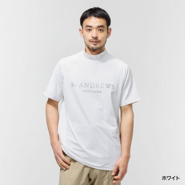 ◇三色展開のモックネック半袖シャツ ◇モックネック ■カラー(メーカー表記)： ホワイト(030：ホワイト) ブラック(010：ブラック) ■素材：ポリエステル85％ ポリウレタン15％ ■生産国：中国 ■2026春夏モデル アルペン al...