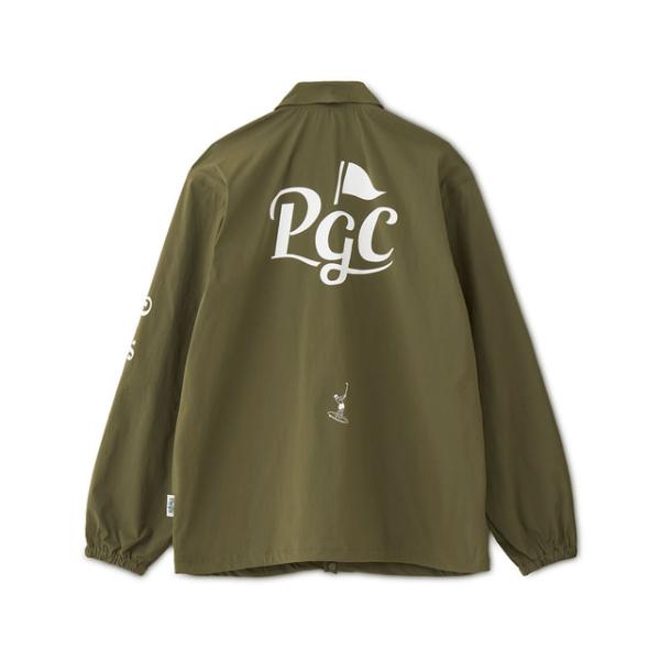 ◇Pacific GOLF CLUB バックフラッグロゴ COACH JACKET ◇定番シルエットのコーチジャケット。左胸には「Pacific GOLF CLUB」のロゴを刺繍でコンパクトにあしらい、袖には縦に大きく「Pacific GO...