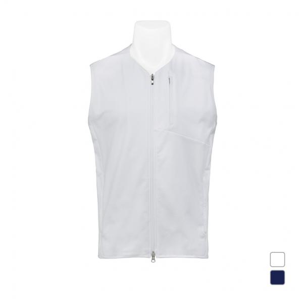 ◇薄手でストレッチ性に優れたジャージ素材。脱ぎ着しやすいフルジップ仕様。 ◇UVケア・ストレッチ ■カラー： ホワイト ネイビー ■素材：ポリエステル65％ 複合繊維(ポリエステル)35％ ■ネックタイプ：V ■タイプ：ジップ ■生産国：イ...