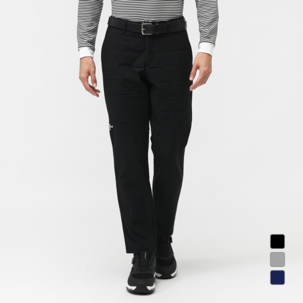 ◇裏起毛素材に中わたを部分的に配置したハイブリッドロングパンツ。 ◇上品な光沢感とストレッチ性のあるナイロントリコット表地と、暖かい裏起毛フリースをボンディングした生地をベースに使用。 ◇前身頃(膝上)と後ろ身頃(膝下)には、キルト素材の中...