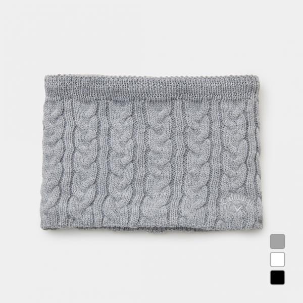 ◇上品なケーブル編みにキャロウェイのロゴを刺繍したトラッドな印象のネックウォーマー。ベーシックカラーで合わせやすく、ふんわりと柔らかな着け心地と、内側フリース素材で優れた保温性を両立しています。ケーブル編みのソフトな伸縮で冷気の侵入を軽減し...