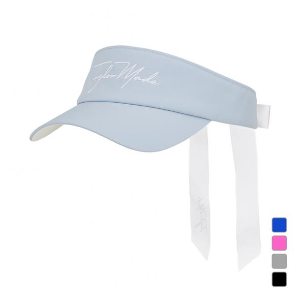 ◇シンプルで上品なイメージのスクリプトロゴリボンバイザー。リボンはスナップボタンで着脱可能。 ◇吸汗速乾スベリ ■カラー(メーカー表記)： ブルー(20879：アシッド ブルー) ピンク(20878：アシッド ピンク) コンクリート(208...