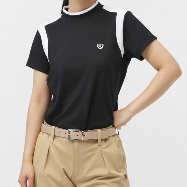 ◇遮熱機能とUPF50＋機能のある素材を使用し、紫外線対策をしながら暑い時期でも快適なプレーをサポートするモックネックシャツ。異なるカラーの生地を使用した、動きのあるカッティングが特徴。 ◇ウェア内の温度上昇を軽減する遮熱-2度機能付き ◇...