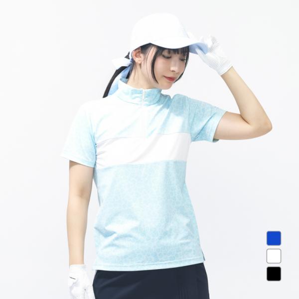 ◇-5度以上の涼感性で暑い夏を快適に！iCOOLハーフZIPシャツ ◇オリジナルのレオパード柄をメインに無地切替でアクセントに。 ◇体温調節がしやすいハーフZIP仕様。着脱時にも便利です。 ◇程よいフィット感のレギュラーシルエット涼感＋接触...