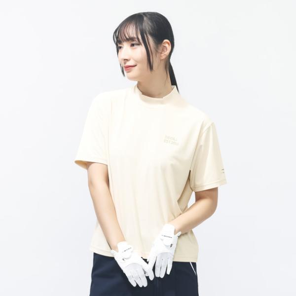 ◇-5度以上の涼感性で暑い夏を快適に！iCOOLモックネックシャツ ◇背面のプリントが特徴、前面は胸のワンポイントでさりげないアクセント。 ◇首周りの日焼け対策に最適なモックネック仕様。 ◇ゆったりとした身幅のワイドシルエット。涼感＋接触冷...