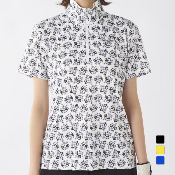 ◇さりげない小花柄が上品な半袖シャツ。 ◇肌に張り付きにくい組織や糸を裏面に使用し、肌面を常にドライに保つ快適性を追求した次世代機能素材のスカイスキンを採用。脇に同柄のメッシュ素材で快適さも兼ね備えています。さりげない小花柄が上品な一枚です...