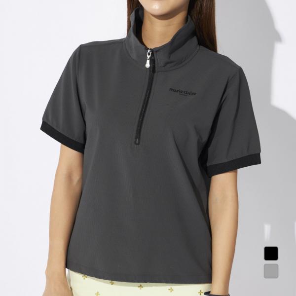 ◇大きめシルエットのジップ衿はトレンド感満載のアイテム。上品なサッカー素材も涼しさを演出。ゴルフシーン以外でも夏に大活躍な一枚です。 ■カラー(メーカー表記)： ライトグレー(LGY) ブラック(BK) ■素材：本体/ポリエステル100％ ...