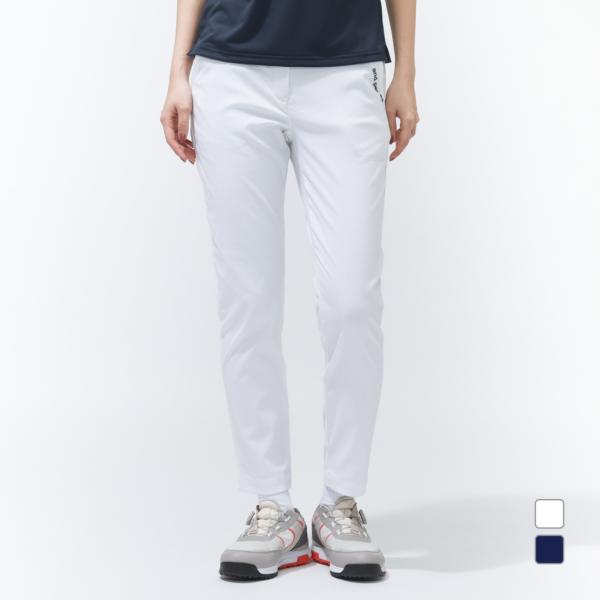 ◇アルペン別注パンツ。高い伸縮性による着用感の良さと、はっ水加工による防汚機能、UVカット機能を併せ持つ、すっきりシャープなストレートシルエットの9分丈パンツ。ストレッチ、はっ水、UVカット機能、抗菌防臭、静電気ケアの機能を併せ持つツイル素...