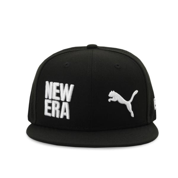 ◇PUMAのCATロゴとNEWERAのダブルネームデザイン。シルエットはアジャスタブル仕様でサイズ調整が可能な9FIFTYです。 ■カラー(メーカー表記)：ブラック(01：ブラック) ■素材：ポリエステル100％ ■帽子タイプ：つば有 ■サ...