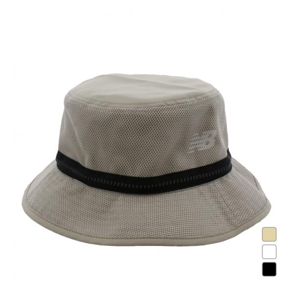 ◇タフタ×部分メッシュのバケットハット。吸汗速乾スベリとサイズ調整でゴルフ時も快適フィット。 ◇吸汗速乾すべり/サイズアジャスター機能/頭囲：59cm/庇：6cm ■カラー： ベージュ ホワイト ブラック ■素材：本体/ポリエステル 部分/...