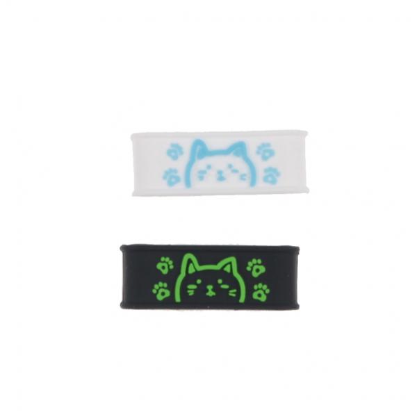 ◇ぽちゃねこの顔が立体でデザインされたグリップバンド■カラー:WBBG:ホワイトブルー・ブラックグリーン■生産国:中国アルペン alpen スポーツデポ SPORTSDEPO アクセサリー 小物 ポチャネコ ぽちゃねこ ポチャ猫