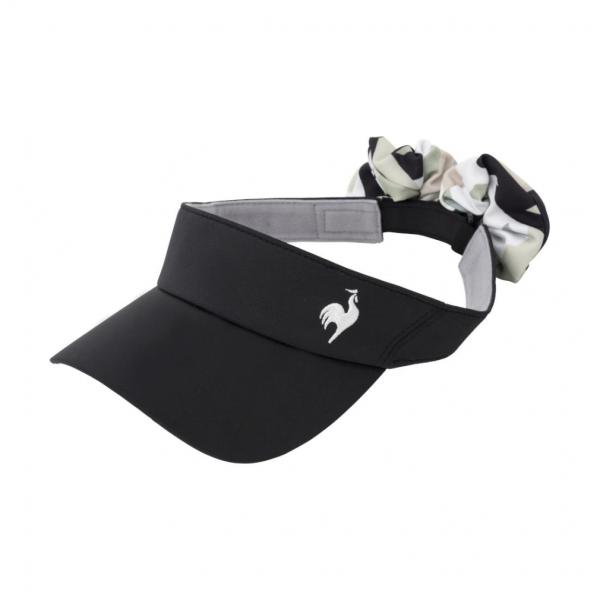 ◇マットな印象のポリエステル素材を使用しています。◇テニスプレーの際に。ウォーキングなど屋外スポーツに。シーンやコーディネートに応じて雰囲気を変えたい方に。◇付け外しできるシュシュが付いたサンバイザーです。シュシュは調整ベルトについているゴ...