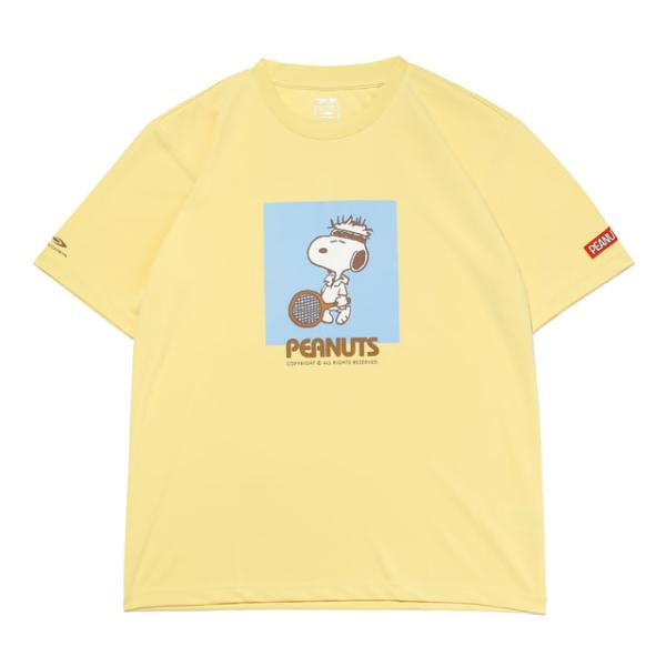 ◇かわいいスヌーピーがプリントされたTシャツです。◇吸水速乾(iDRY)、接触冷感、UPF50+■カラー:ネイビーホワイトペールイエローグリーン■素材:本体 ポリエステル100%リブ部 ポリエステル95% ポリウレタン5%■サイズ:XS(S...