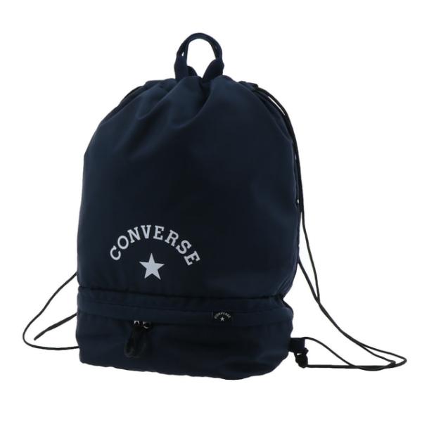 ◇CONVERSE(コンバース)の二重底タイプのビーチバック。スポーツテイストのシンプルなカーラーリングがカッコイイ。■カラー(メーカー表記)：ネイビー(NAVY)ブラック(BLACK)■素材：ポリエステル■サイズ：39×16×42cm■生...