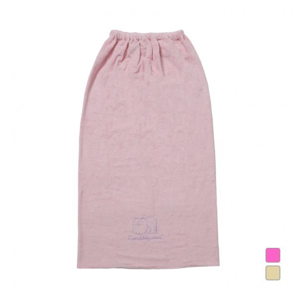 ※ブラウザやお使いのモニター環境により、掲載画像と実際の商品の色味が若干異なる場合がございます。◇すみっこぐらし刺繍100cmラップタオル。◇シャーリング素材(綿100％)で水分吸収に優れている。スミッコの100cmラップタオル。ワンポイン...