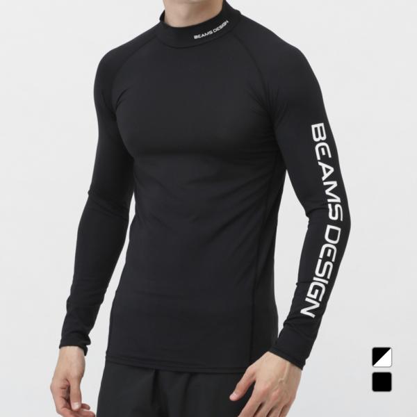 ◇重ね着に便利なモックネックインナー。 ネックと袖のロゴを見せるTシャツとのレイヤードがおすすめです。 日焼けが気になる外でのジョギングやトレーニングでお使いいただけます。 ■カラー： ブラック×ホワイト ブラック×ブラック ■生産国：中国...