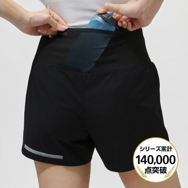 ◇ランニング レディースショーツ マルチポケット(4インチ)◇「収納力と揺れにくさにこだわったマルチポケットパンツ」◇スマートフォン、鍵、小銭、ゼリー、バーなどの小物を多く収納できるマルチポケットを搭載。ポケットを細かく仕切ることで様々なも...