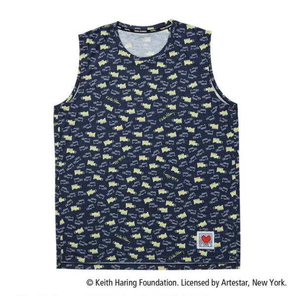 ◇ランニング ユニセックスノースリーブTシャツ◇アーティストKeith Haring(キース・ヘリング)からインスパイアされたコレクション。◇通気性が良いドライタッチのランニングTシャツ◇吸水速乾、UVカット■カラー:ネイビー×イエロー■素...