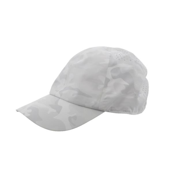 ◇ランニング 軽量通気キャップ◇軽量性と通気性にこだわったランニングキャップ◇従来品比30%の軽量化(48g)◇レーザーパンチング加工で通気性アップ◇縫製箇所は圧着シームで帽子内部がフラットな仕上がり◇まぶしい日差しから東部を守るUPF50...