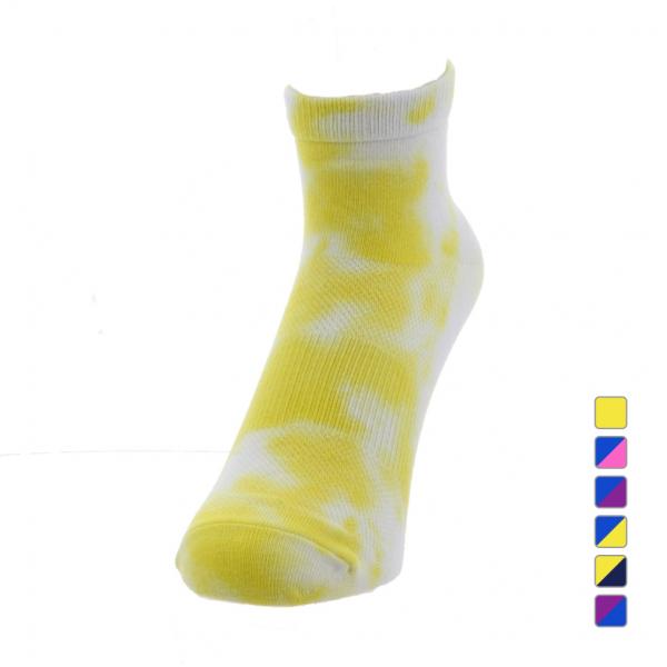 ◇ランニング ショートソックス タイダイ柄◇タイダイ染めランニングショートソックス。◇ランニングに最適なフィット感とグリップ力に優れたソックス。◇足甲部分は通気性とフィット感に優れたメッシュ編み。◇優れたフィット感のリブサポートでズレを防止...