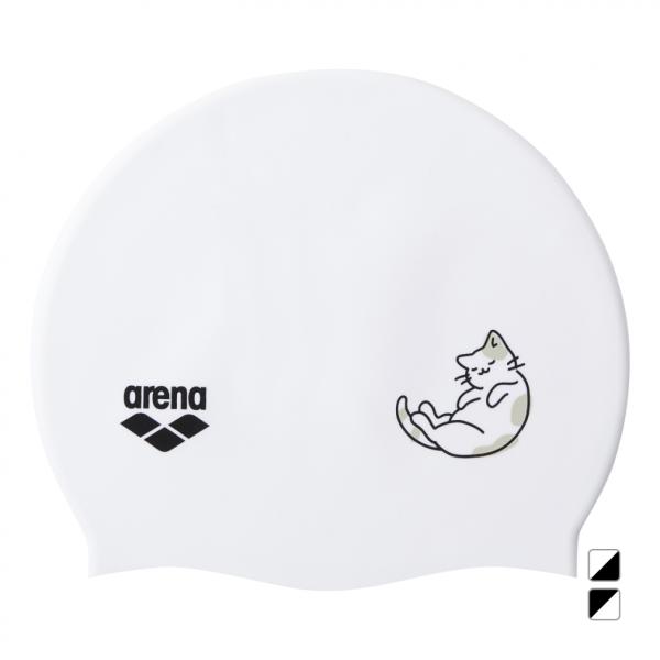 ◇のんびり過ごしているネコをモチーフとしたシリコーンキャップ。◇左右で違うデザインのネコを表現し、遊び心のある可愛いらしいデザイン。また伸縮性のあるシリコーン素材が頭にフィットし水を通さず、プールの水による髪の傷みを軽減。ハードなトレーニン...