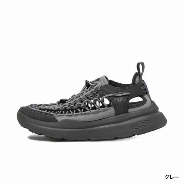 ◇UNEEKに、カーブを描くソールユニット「キーン・カーブKEEN.CURVE」を融合。◇脱ぎ履きが容易でコンフォートなフィット感、KEENならではのバンジーシューレース、リサイクルPETを使用■カラー(メーカー表記):グレー(MAGNET...