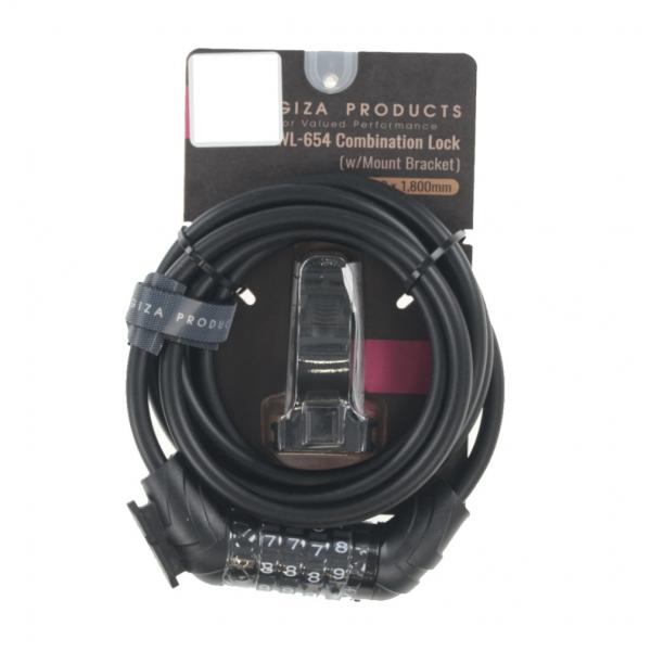 ◇樹脂バンド式のブラケットが付属◇取り回ししやすいΦ8mmのコイルケーブルロック■カラー(メーカー表記)：ホワイト(WHT：ホワイト)ブラック(BLK：ブラック)■サイズ：Φ8×1800mm■取付可能径：Φ25.4〜45mm■重量：340g...