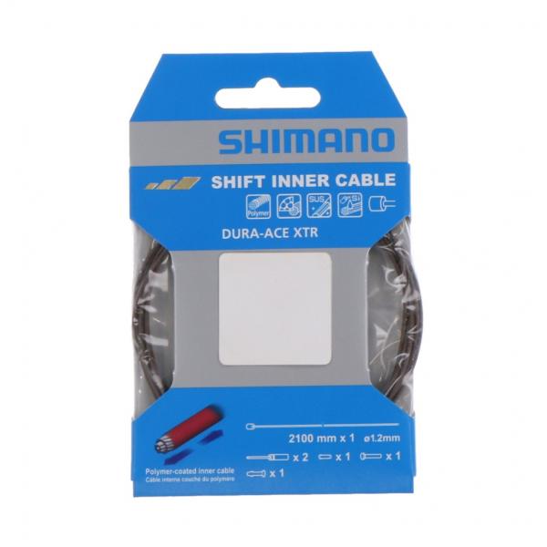 ◇シフトインナーケーブル ポリマーコーティング 2100mm■生産国：日本アルペン alpen スポーツデポ SPORTSDEPO 自転車 バイク オプションパーツ ワイヤー ケーブル