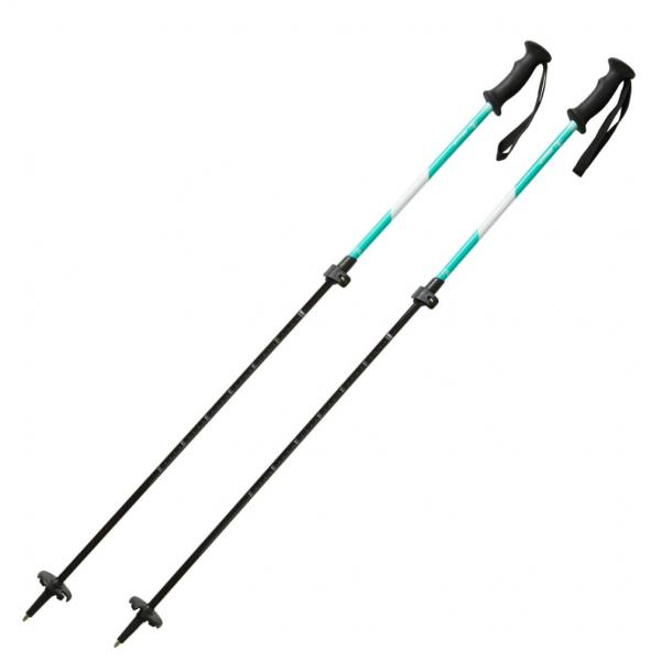 ◇ジュニア用アルミ伸縮スキーポール■カラー：ターコイズブルー×ホワイト■生産国：中国アルペン alpen スポーツデポ SPORTSDEPO スキー スキーハード ポール ストック ジュニア キッズ 子供