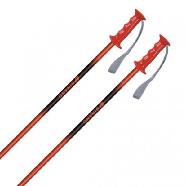 ■カラー(メーカー表記)：レッド(RD)■材質：アルミ合金14φ■生産国：中国アルペン alpen スポーツデポ SPORTSDEPO スキー スキーハード ポール ストック ジュニア キッズ 子供