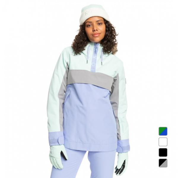 ◇人気の高いROXYアノラックジャケットは、ボリューミーな取り外し可能ファーと胸のロゴプリントが特徴的です。サイドについた大きなファスナーで脱ぎ着も簡単、快適なライディングが可能な機能満載の一着です。◇[機能]・主要箇所に防水シームテープ加...