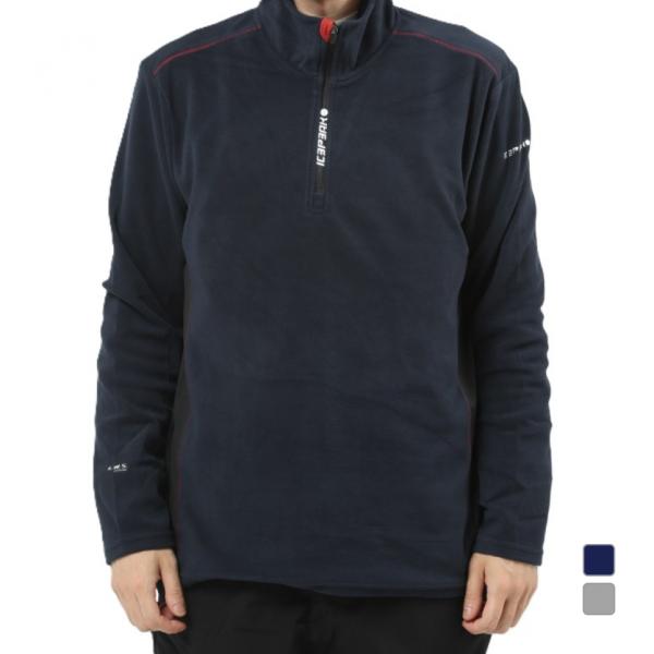 ◇毛玉になりづらい素材で、保温力のあるミッドレイヤーフリースジャケット。◇毛玉防止繊維、100％ポリエステル、ジッパー部分ブランドロゴ■カラー(メーカー表記)：ネイビー(390：DARK BLUE)グレー(270：GRANITE)■素材：ポ...