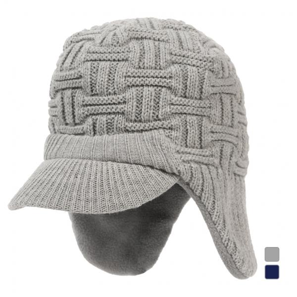 ◇ジュニアツバ付きニット帽◇フリース裏地付きで暖かい。◇ツバがついているので被った時の収まりがよく、日除けにもなります。■カラー：ネイビーライトグレー■素材：本体/アクリル100％ 裏地/ポリエステル100％■サイズ：JL：頭周り/48cm...