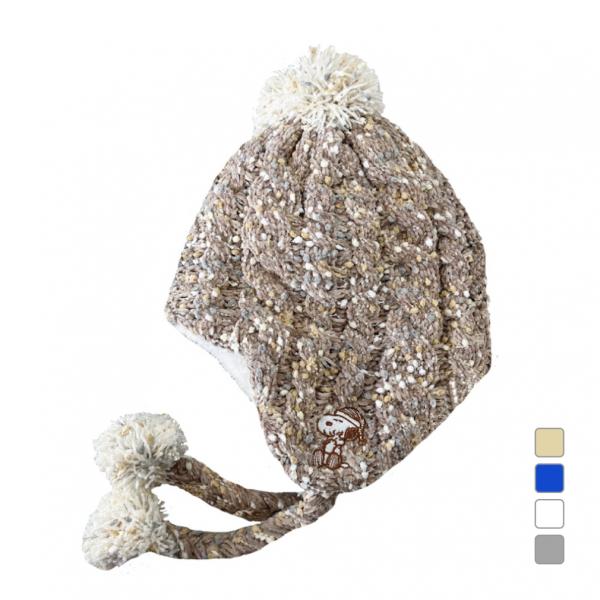 ◇PEANUTSコラボジュニアビーニー!!ミックス糸の裏ボア付きの耳付きビーニーは保温性抜群!!■カラー(メーカー表記)：ベージュ(BE)サックスブルー(SX)ホワイト(WH)グレー(GR)■素材：ポリエステル■生産国：中国■2023 Fa...