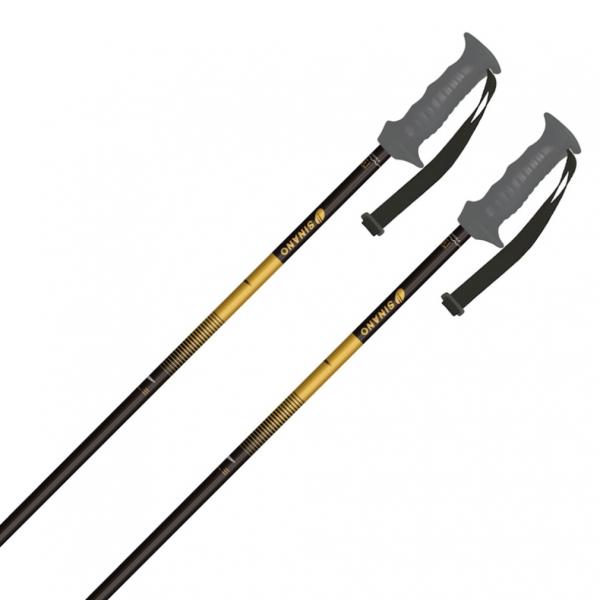 ◇リーズナブルで格好良い。エントリー向けセットポール。■カラー(メーカー表記)：ブラック×オレンジ(ブラック/オレンジ)■レベル：初中級■タイプ：一般(オールラウンド)■素材：アルミ■シャフト径：16mm■対応ギア：スキーポール■伸縮：無■...