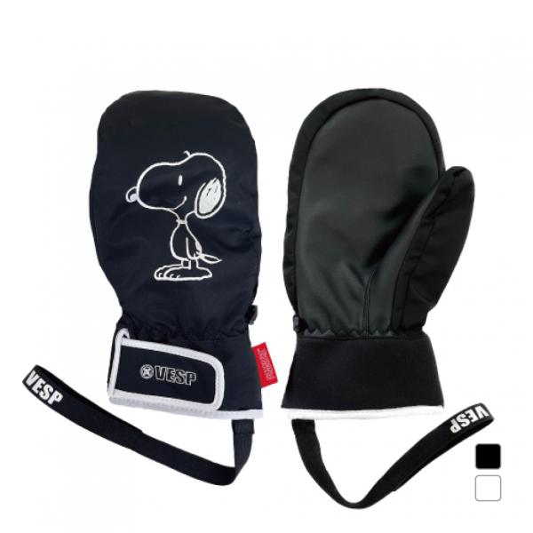 ◇PEANUTSとVESPのコラボレーションミトングローブ。大きなスヌーピープリントがデザインポイント。■カラー(メーカー表記)：ホワイト(WH)ブラック(BK)■素材：ポリエステル■重量：200g■サイズ：S：身長/155〜165cmM：...