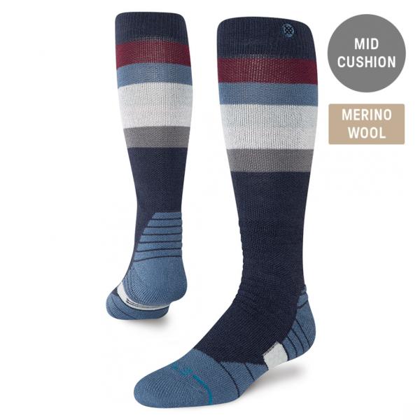 ◇ありきたりはつまらない。【スノーミッドクッションメリノウール】スノーボード、スキー用ソックス。スタイル： OTC(ふくらはぎより高い長め丈)ゲレンデからパークまで幅広く使える快適設計。◇メリノウールで暖かく快適な履き心地を実現しました。ク...