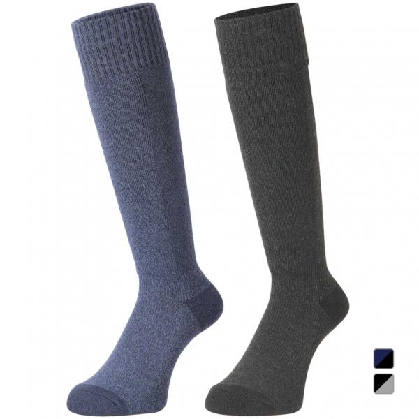 ◇ウィンタースポーツはもちろん、防寒対策として。2足組のお得なソックス。◇吸湿発熱加工で保温性抜群。抗菌防臭。脛部分はパイル編みで衝撃を軽減。■カラー(メーカー表記)：ネイビー×ブラック(NV/BK)ブラック×グレー(BK/GY)■生産国：...